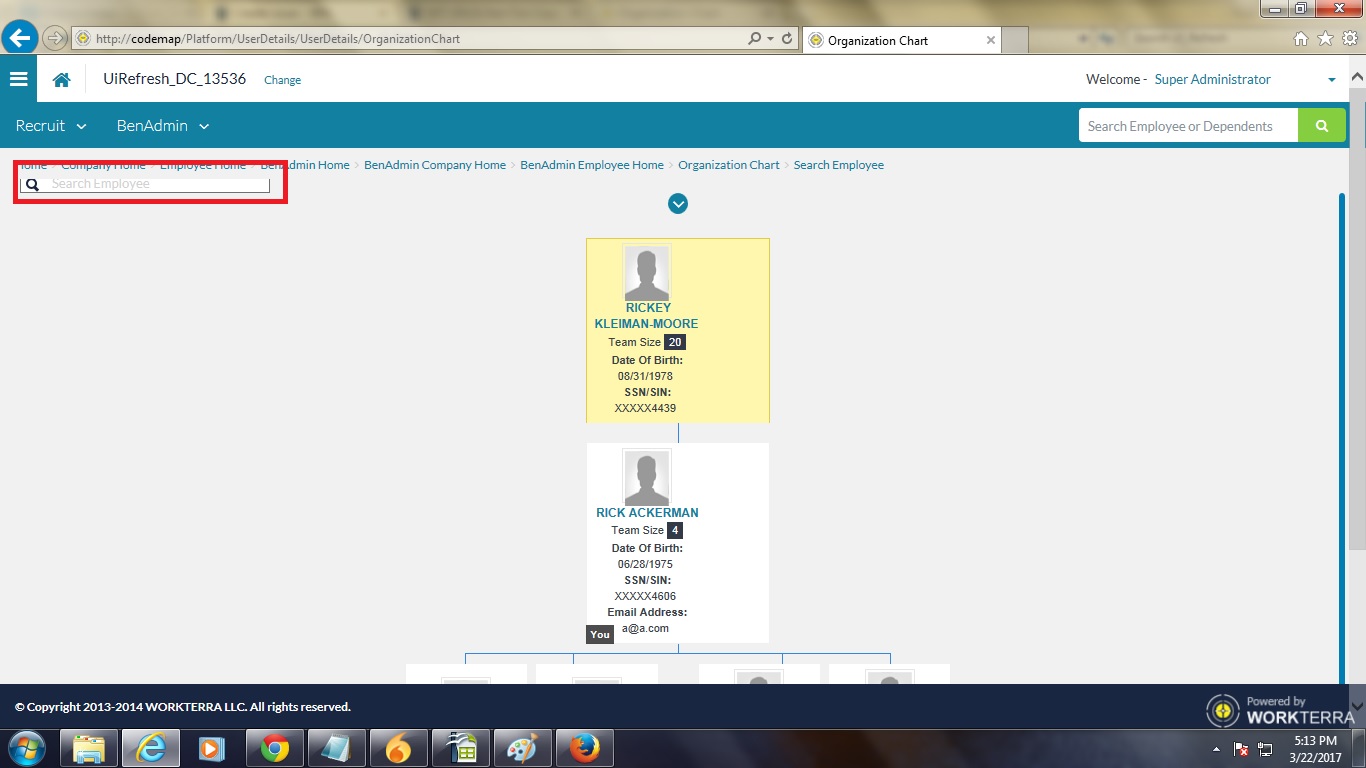 Nf 631 Org Chart Search Employee Functionality Is Hidden Workterra Jira